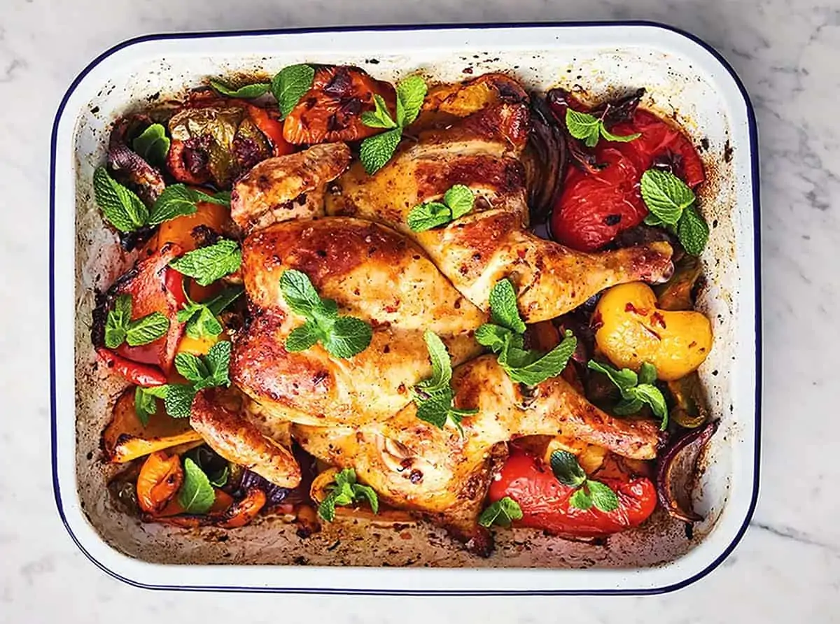 Harissa Chicken Tray Bake CooksClub Harissa Chicken Tray Bake CooksClub